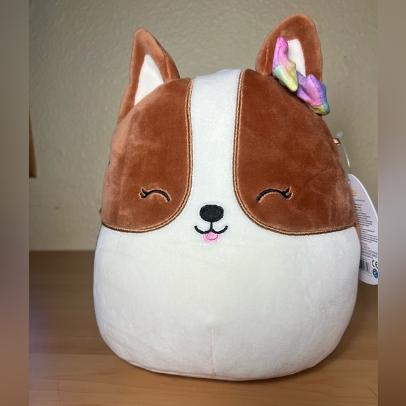 Squishmallows | Accents | Regina The Corgi Dog With Bow 8 Nwt Special ...